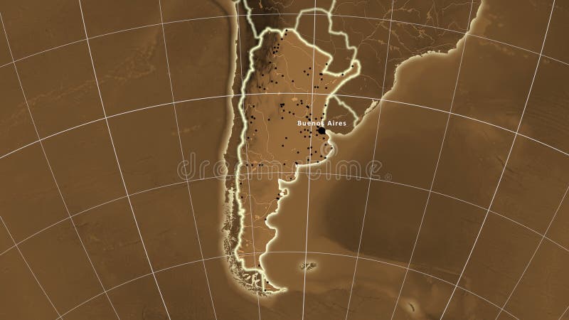 Argentina - Tint. Composition, Borders Stock Illustration ...