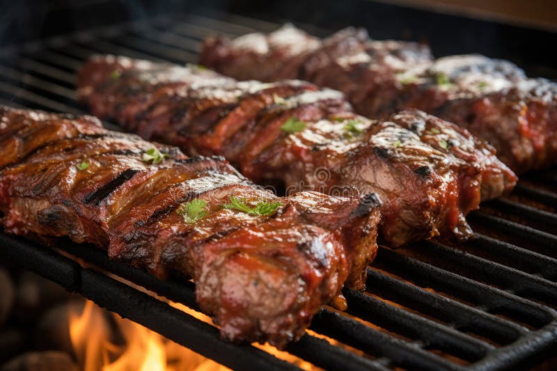 Argentinian Asado Ribs on a Grill Stock Photo - Image of outdoor ...