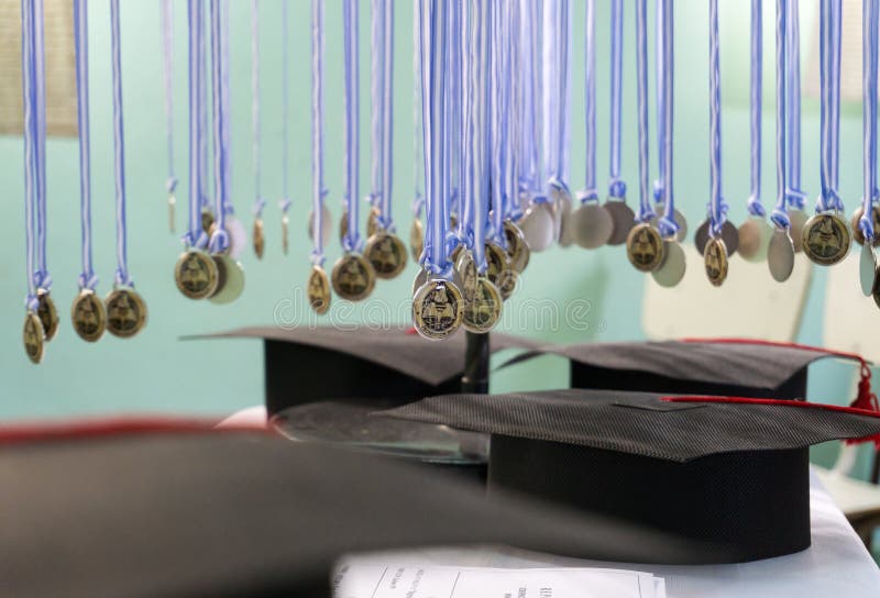 Argentinian Medals for Graduation Stock Image - Image of decoration ...