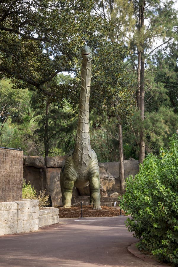 Argentinosaurusschaufensterpuppe in Perth-Zoo Redaktionelles Foto ...