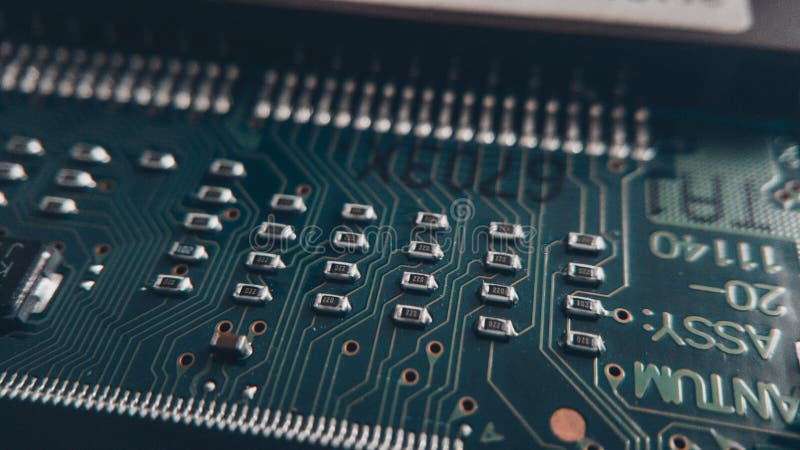 Arges, Romania 02 15 2021: Electronic Computer Board. Technological ...