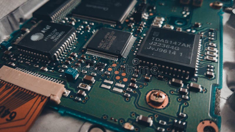 Arges, Romania 02 15 2021: Electronic Computer Board. Technological ...