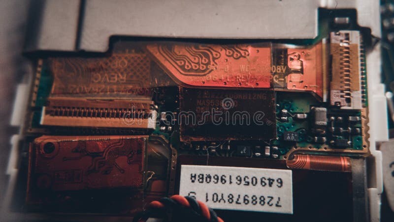 Arges, Romania 02 15 2021: Electronic Computer Board. Technological ...