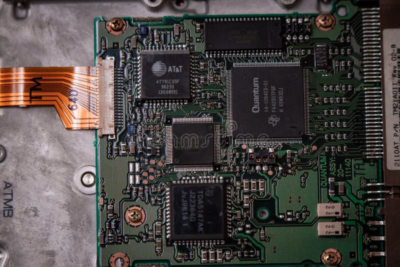 Arges, Romania 02 15 2021: Electronic Computer Board. Technological ...