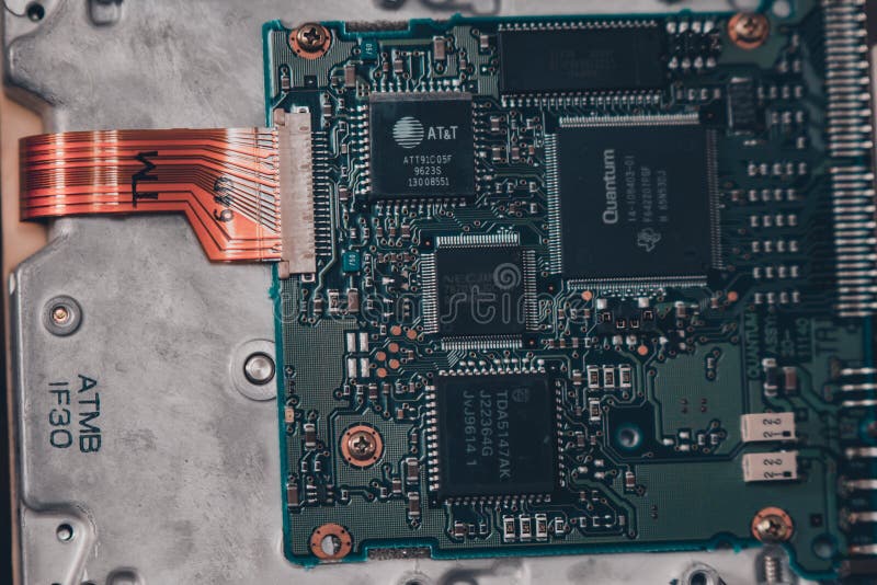 Arges, Romania 02 15 2021: Electronic Computer Board. Technological ...