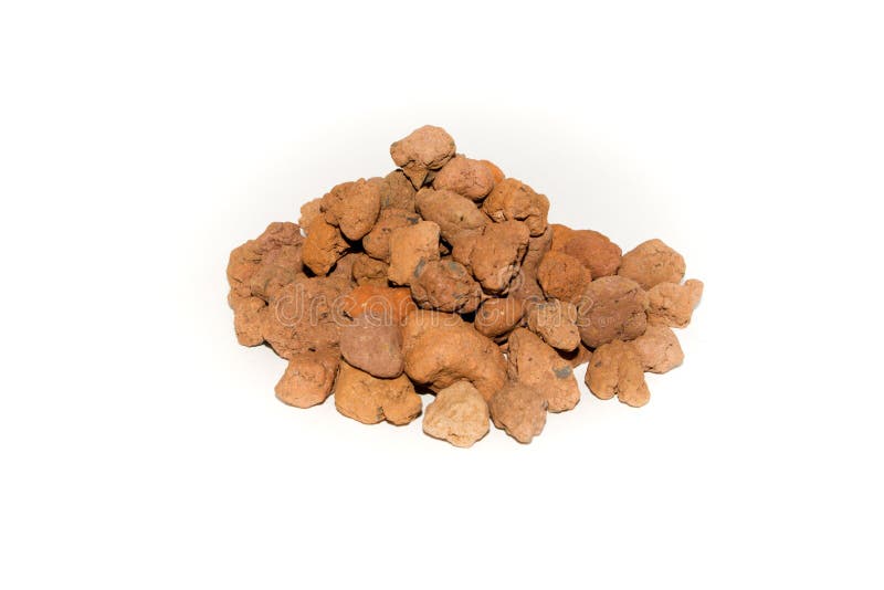 Argila Expandida, Haydite Isolado No Fundo Branco Foto de Stock ...