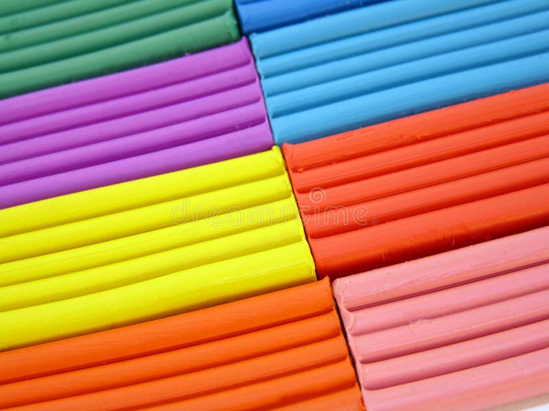 Argilla Modellante Colorata Dei Bambini Immagine Stock - Immagine di ...