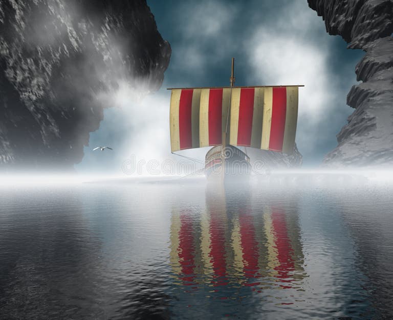 The Argo and the Clashing Rocks Stock Illustration - Illustration of ...