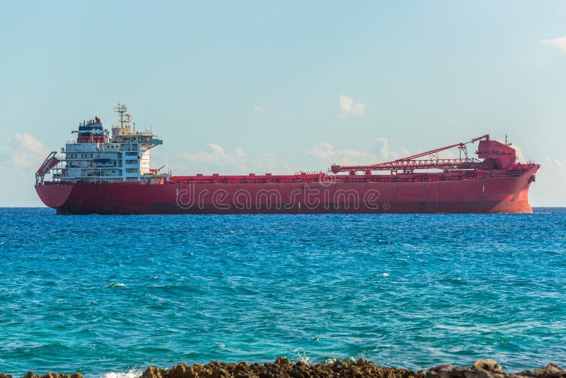 Argo Freight Ship in the Caribbean Sea. Freight Transportation. Stock ...