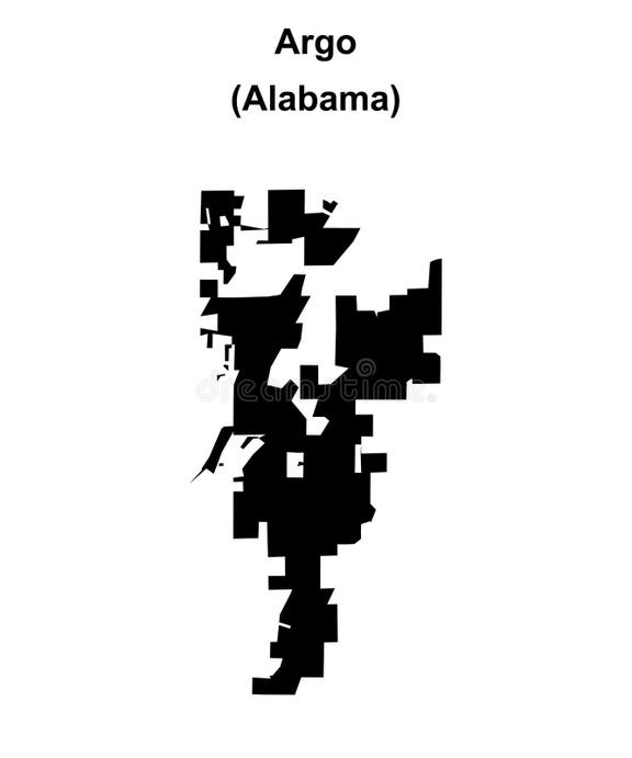 Argo outline map stock vector. Illustration of city - 385899880