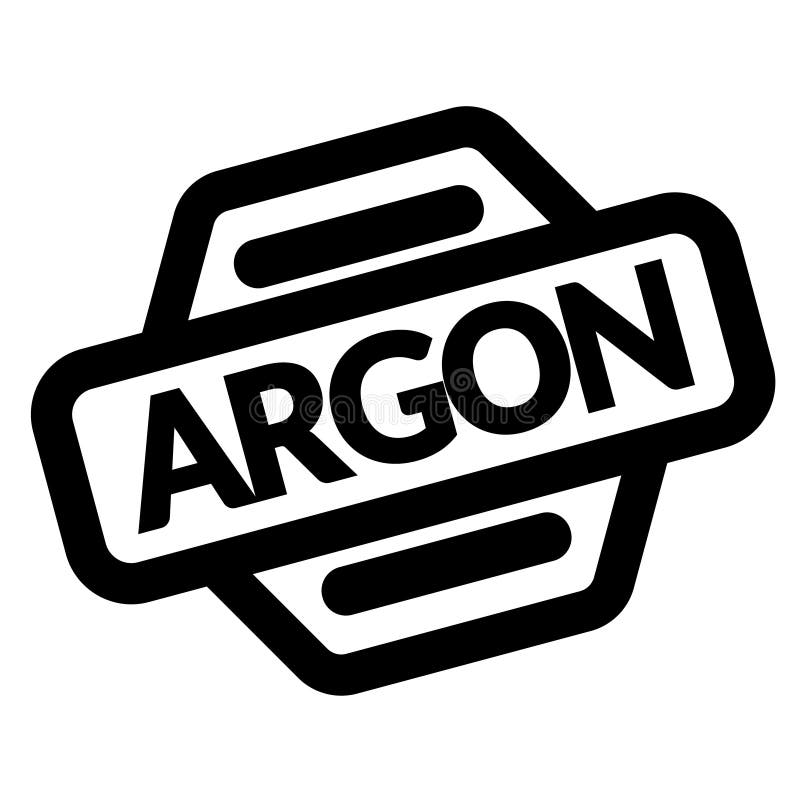 Argon black stamp stock vector. Illustration of welding - 124405033