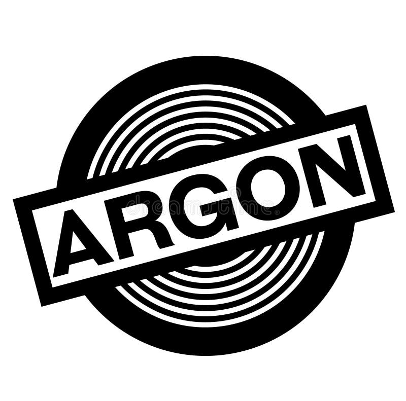 Argon black stamp stock vector. Illustration of sticker - 124300477