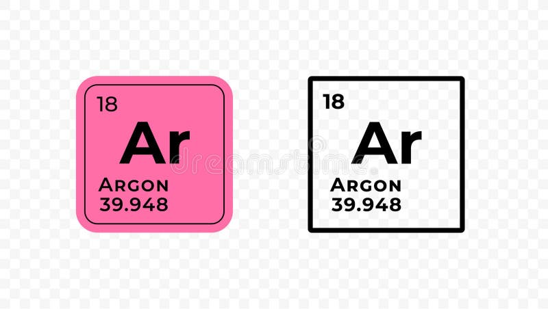 Argon, Chemical Element of the Periodic Table Vector Stock Vector ...