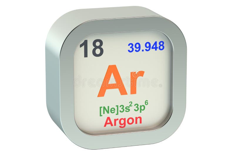 Argon stock illustration. Illustration of reflect, chemistry - 10272682