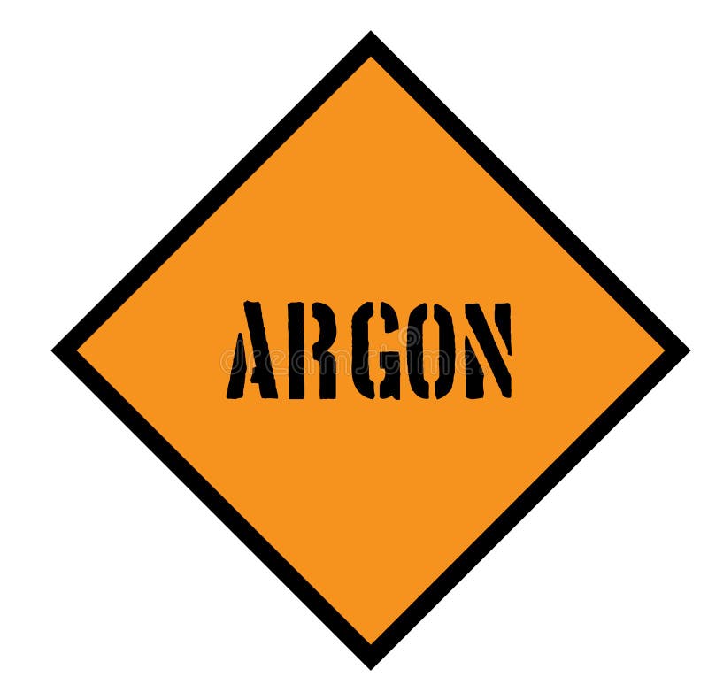 Argon Sign. Periodic Symbol. Black and White. Mendeleev Table. Chemical ...