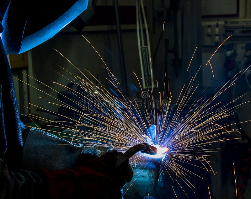 Argon welding splatter stock image. Image of heat, engineer - 80157945