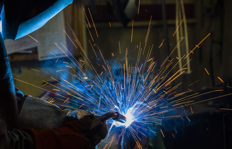 Argon welding splatter stock image. Image of heat, engineer - 80157945