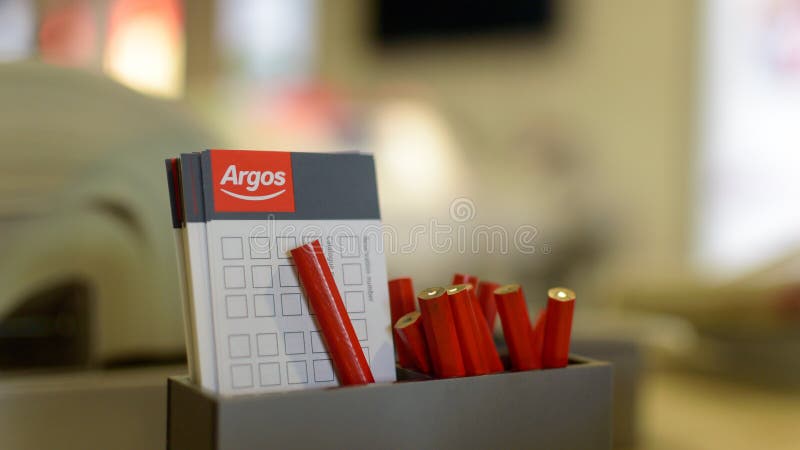 Argos Pencil and Selection Slips a Editorial Stock Image - Image of ...