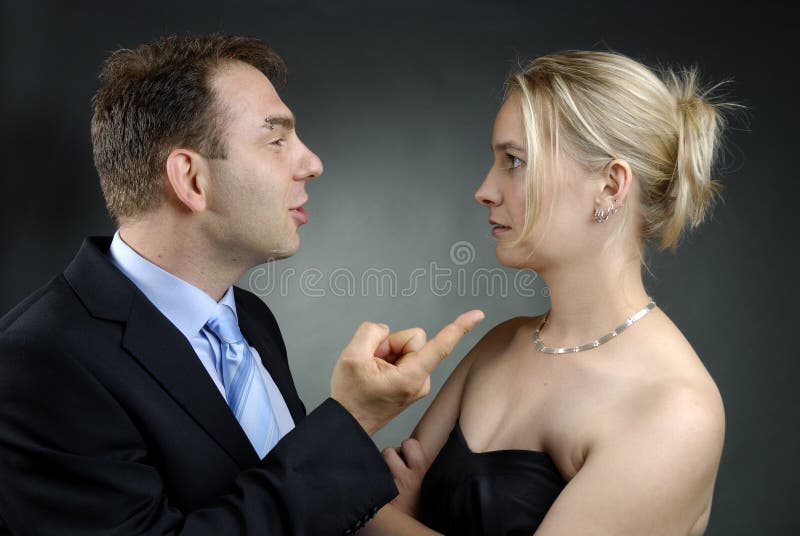 Argue stock photo. Image of caucasian, stress, displeased - 2464602