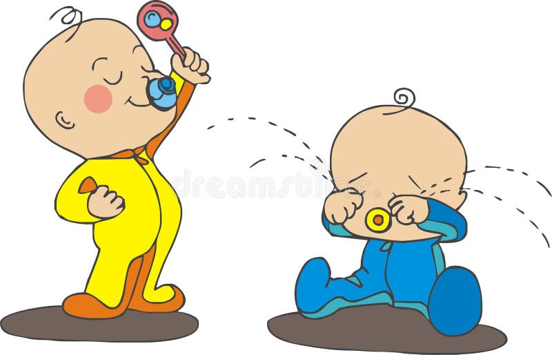 Arguing babies stock vector. Illustration of angry, fight - 22798696