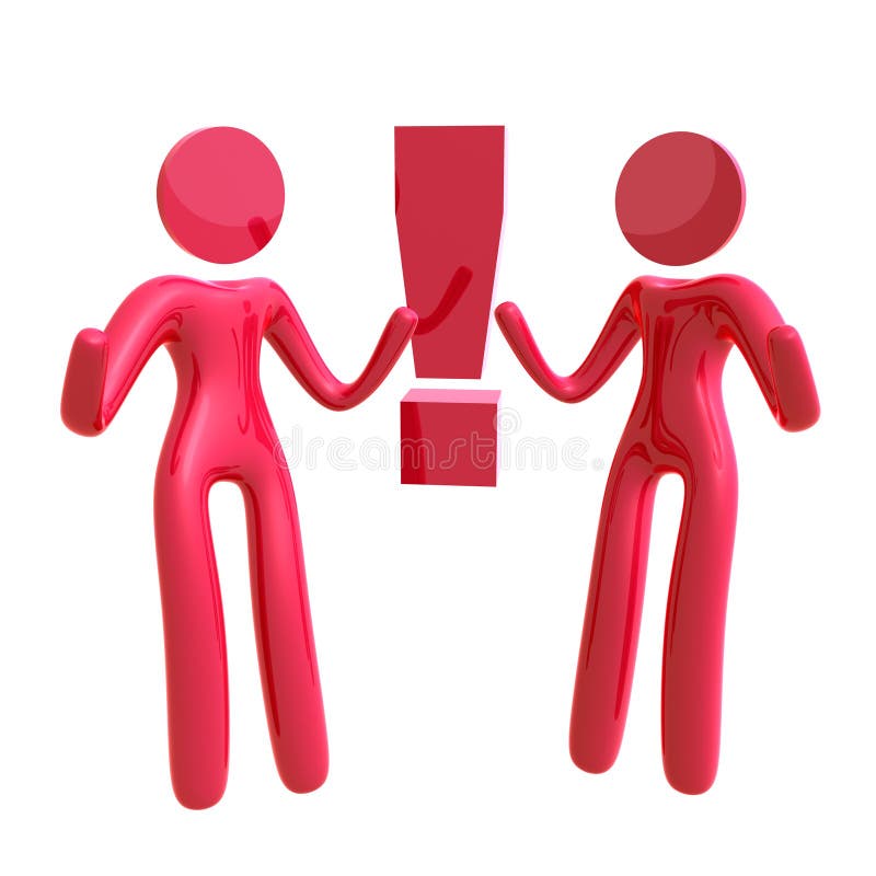 Arguing females 3d icon stock illustration. Illustration of humanoid ...