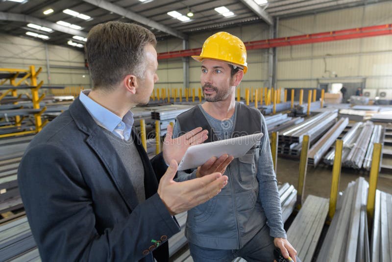 Argument between Boss and Worker Stock Photo - Image of protection ...