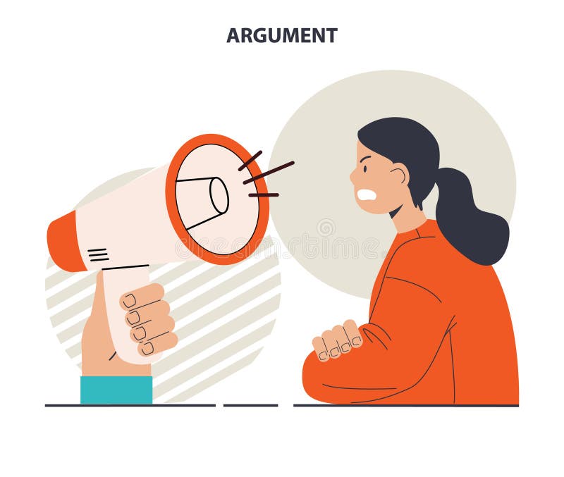 Argument Concept Set. Controversy or Disagreement Conversation Stock ...