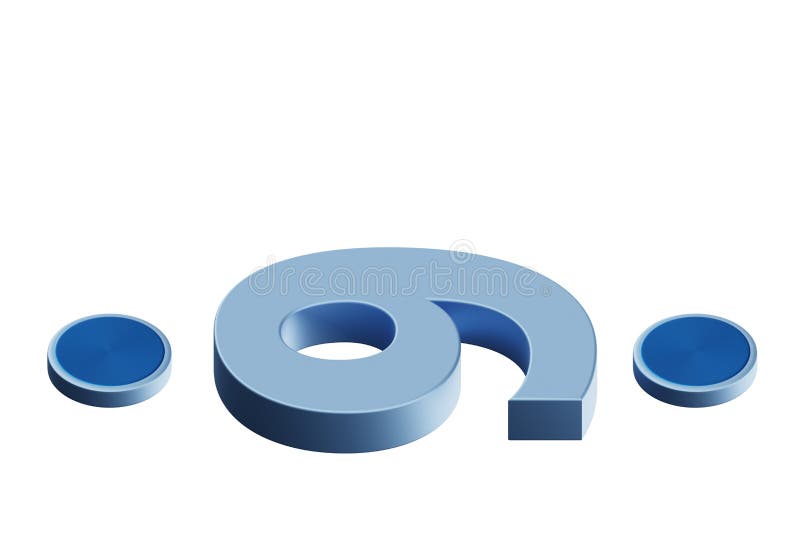 Argument Over the Numbers 9 and 6 Stock Illustration - Illustration of ...