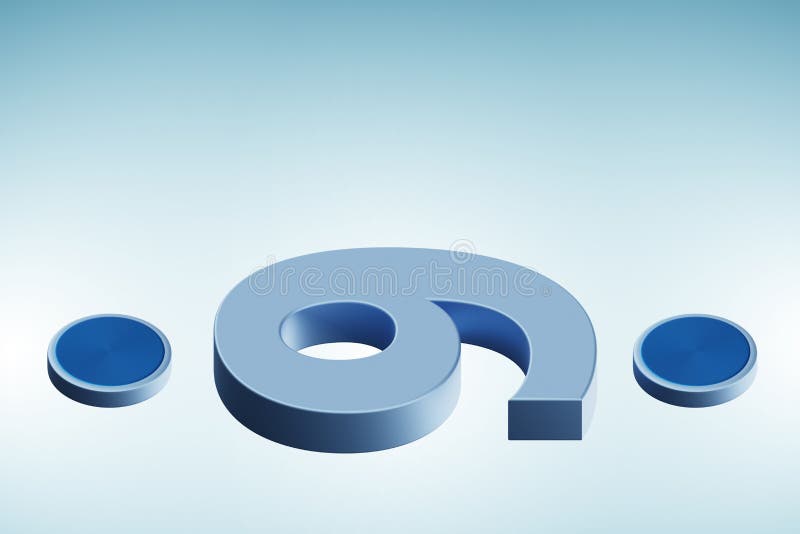 Argument Over the Numbers 9 and 6 Stock Illustration - Illustration of ...