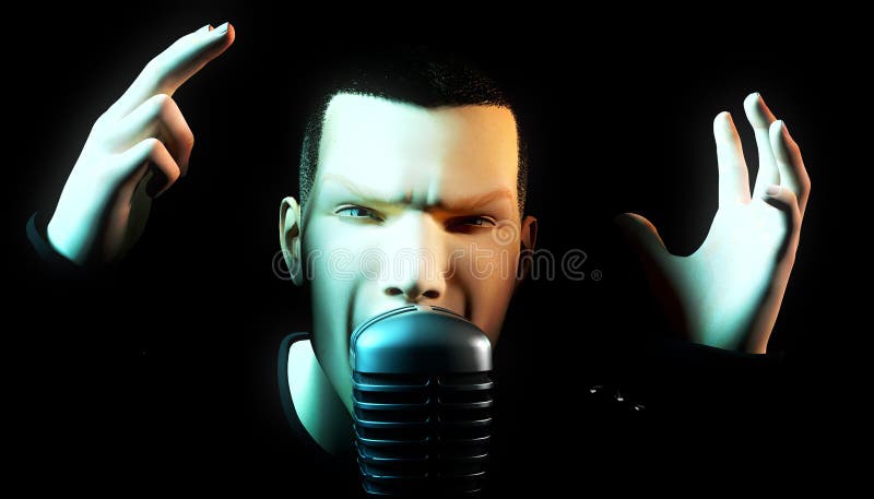 Rant stock illustration. Illustration of ranting, visionary - 75261610