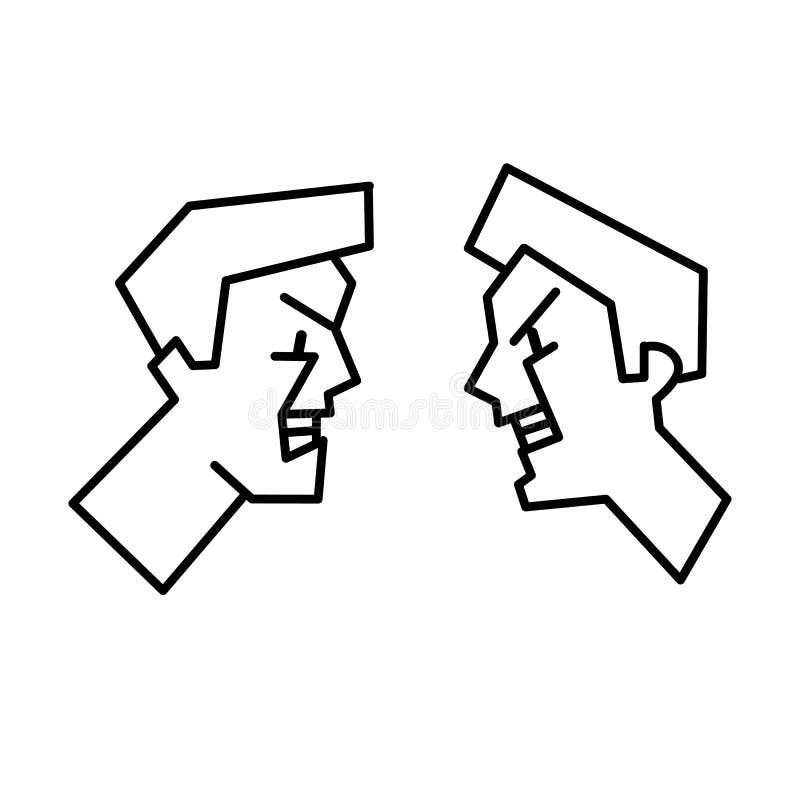 Argument Line Drawing Stock Illustrations – 618 Argument Line Drawing ...