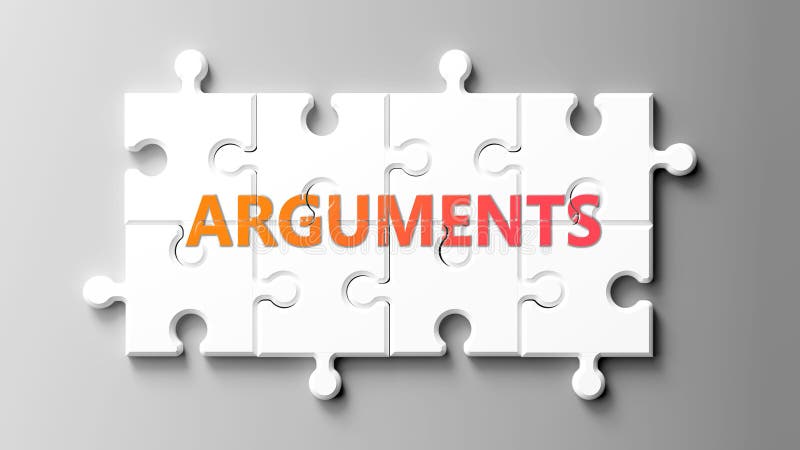 Arguments Complex Like a Puzzle - Pictured As Word Arguments on a ...