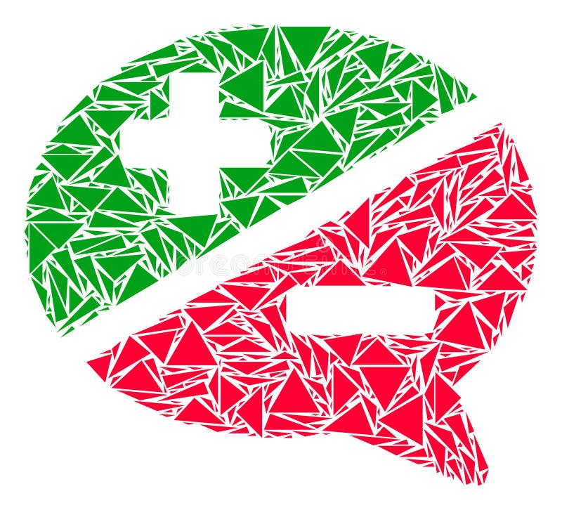 Arguments Collage of Triangles Stock Vector - Illustration of idea ...