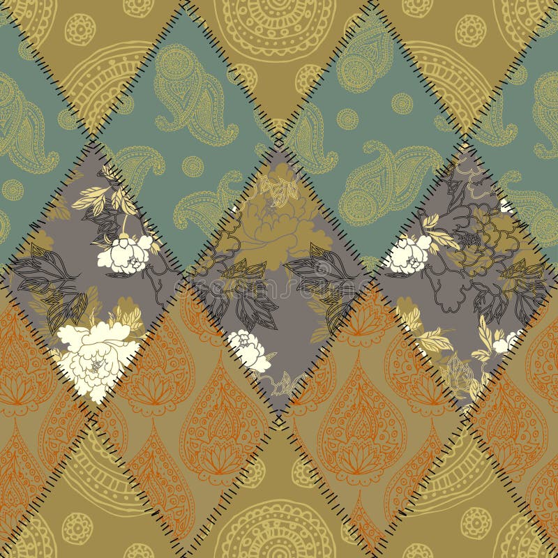 Argyle Seamless Vector Pattern Background. Pattern of a Rhombuses. Patchwork Atyle Stock Vector ...