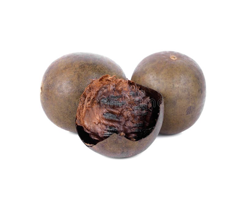 Arhat Fruit, Buddha Fruit, Monk Fruit or Longevity Fruit on White Stock ...