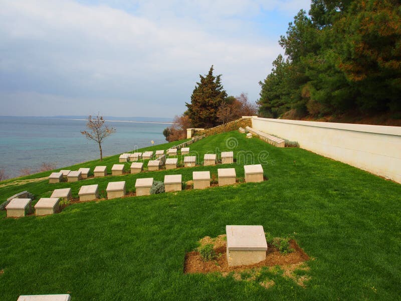 Ari Burnu Cemetery, Gallipoli Editorial Image - Image of australia ...