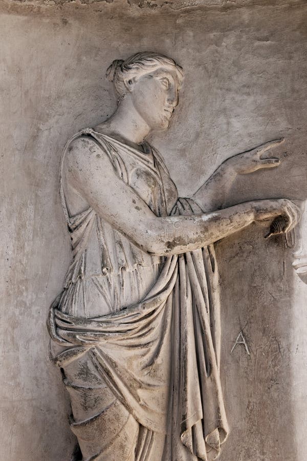 Ariadna Sculpture Old Architecture Stock Image - Image of copy, famous ...