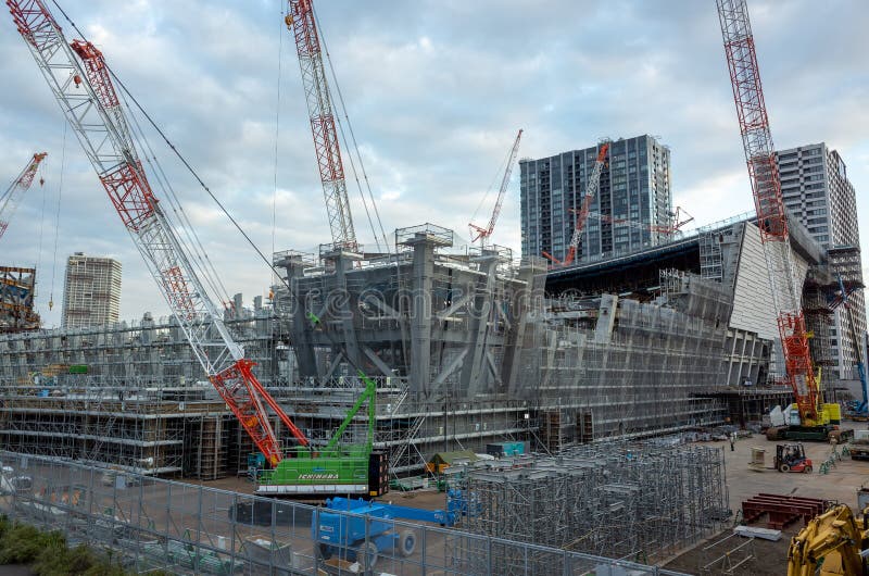 Ariake Arena Under Construction, Japan Tokyo Editorial Stock Photo ...