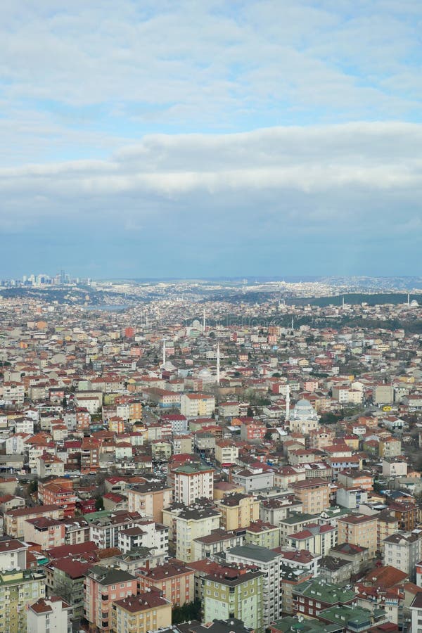 Arial View of Istanbul Asian Side Urban Building Blocks Stock Photo ...