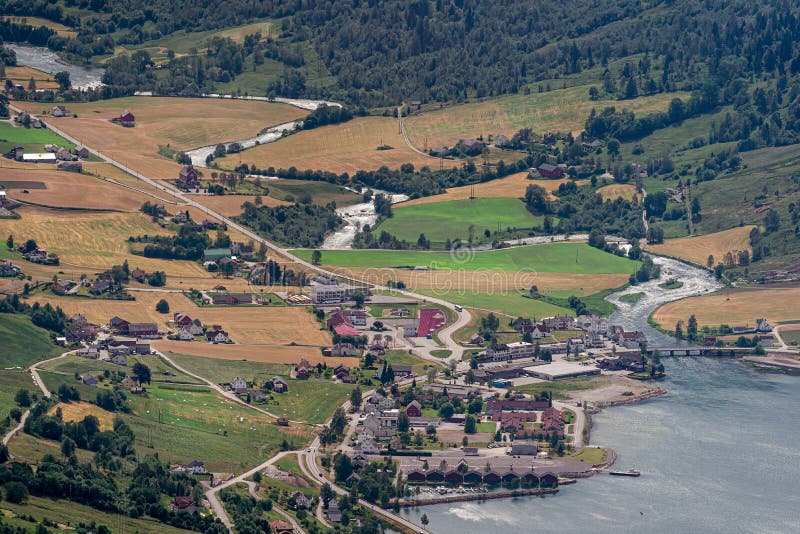 Arial View Loen Village Stock Photos - Free & Royalty-Free Stock Photos ...