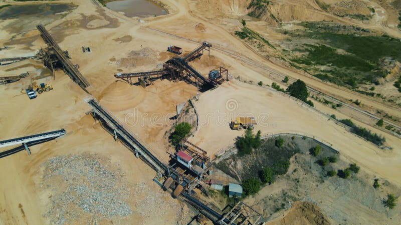 Open pit limestone mine stock footage. Video of industrial - 286580848