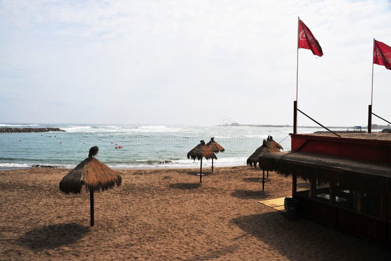 Arica Chile.ocean Pacific and Beach with Sand without People Stock ...
