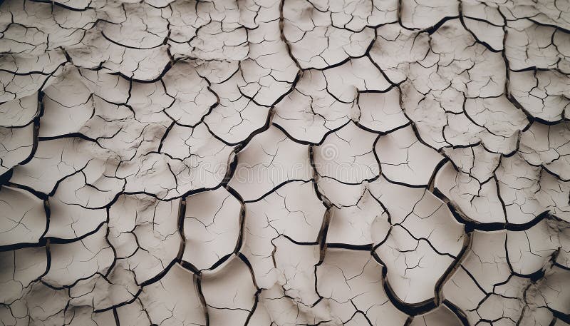 Arid Climate, Broken Land, Damaged Tree, Relief Map, Painted Backdrop ...