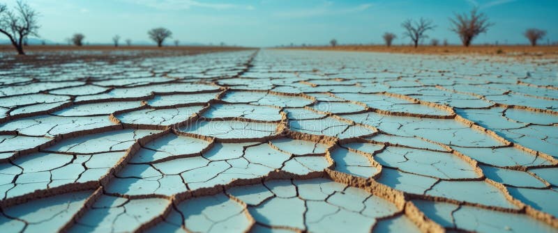 Arid Cracked Land Surface Reveals Effects of Drought in Dry Climate ...