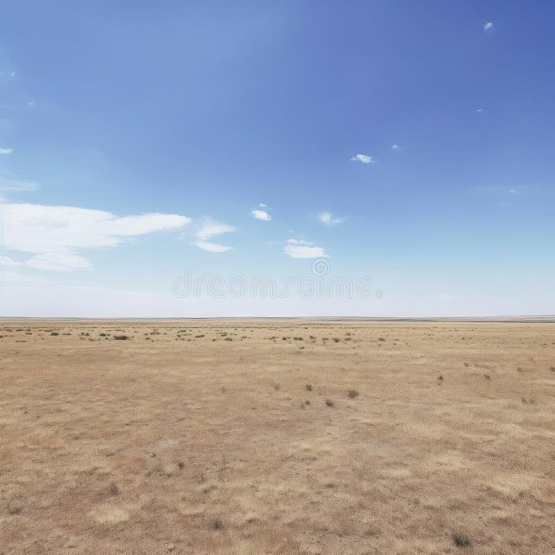 An Arid and Dusty Plain Due To Desertification, Typically Caused by ...