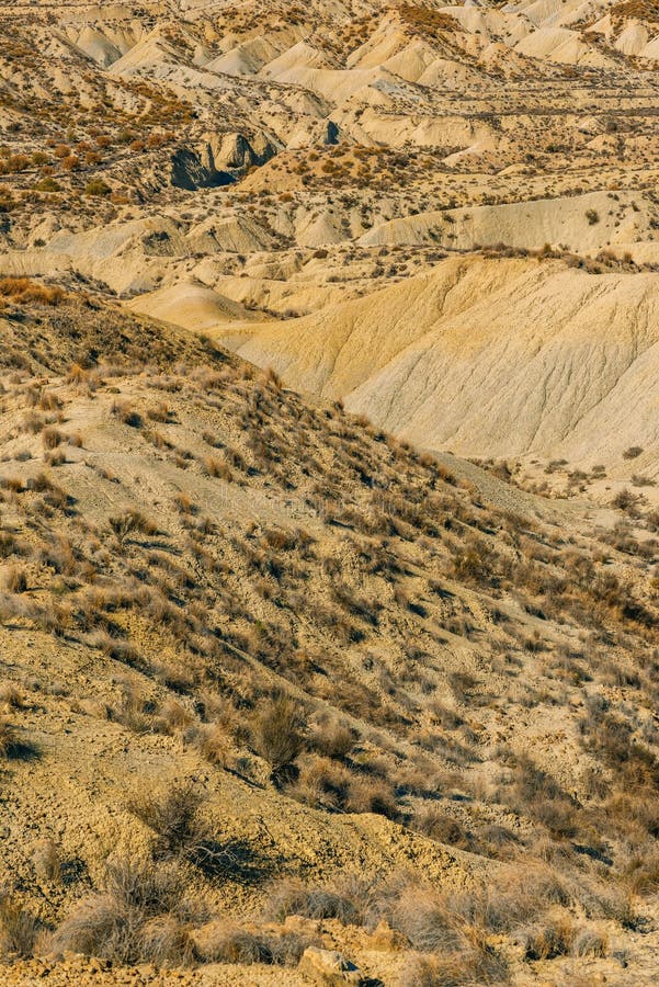 Arid Mountainous Desolate Landscape. Stock Image - Image of scenic ...
