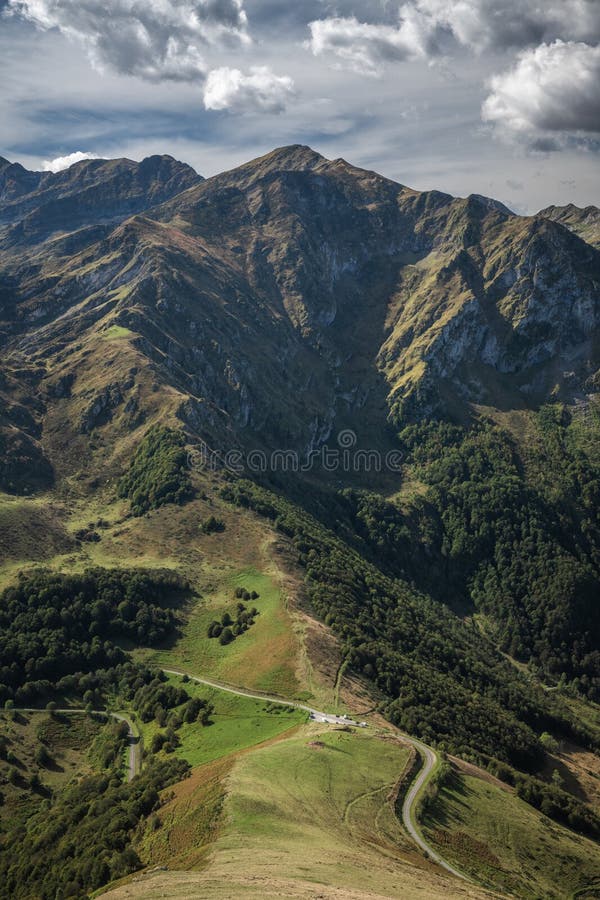 Ariege Pyrenees Mountain View Stock Image - Image of perspective ...