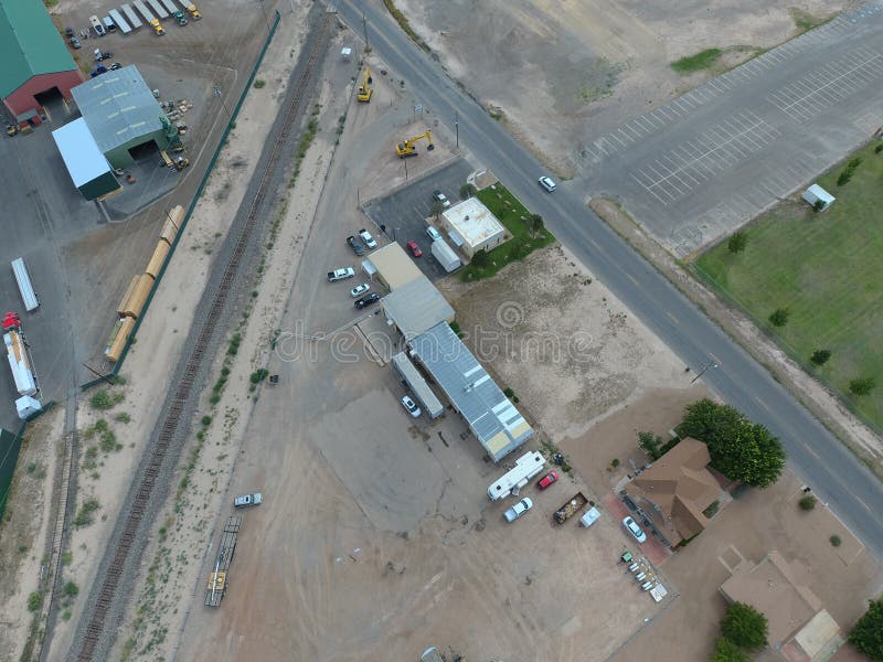 Ariel Business Building Overview Stock Photo - Image of buildings ...