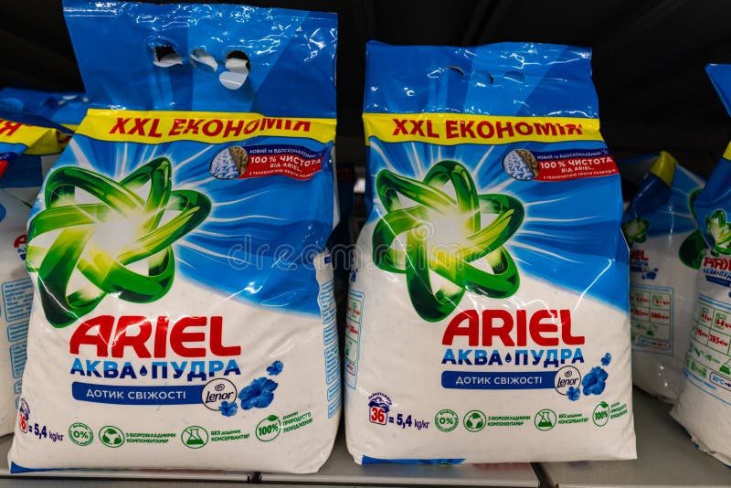 Ariel Laundry Powder editorial photography. Image of clothes - 334680552