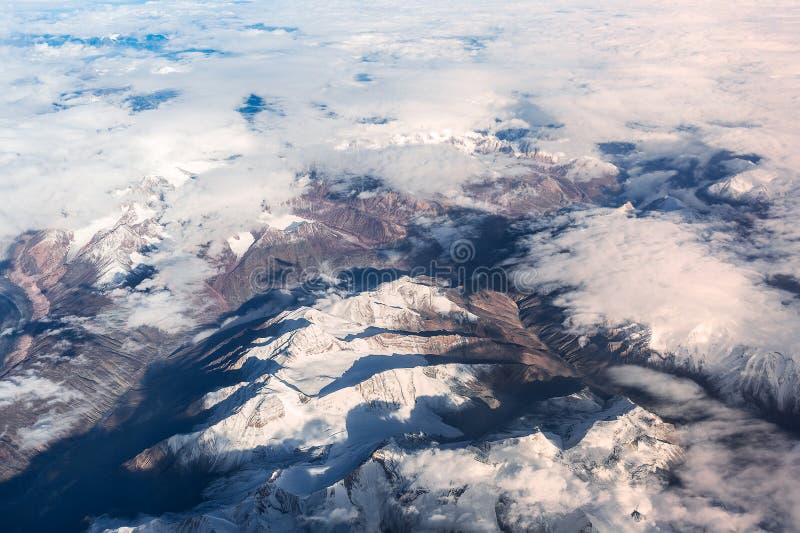 Ariel View Himalayas Stock Photos - Free & Royalty-Free Stock Photos ...